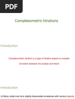 Complexometric Titrations - PPT 1 | PDF | Coordination Complex | Titration