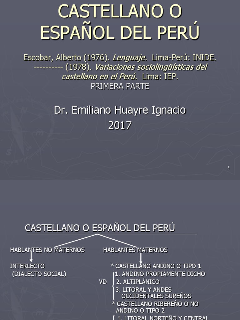 Dialectologia Del Español Peruano Completo 2017 | PDF | Dialecto | Andes