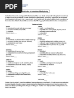 Modified Barthel Index | PDF