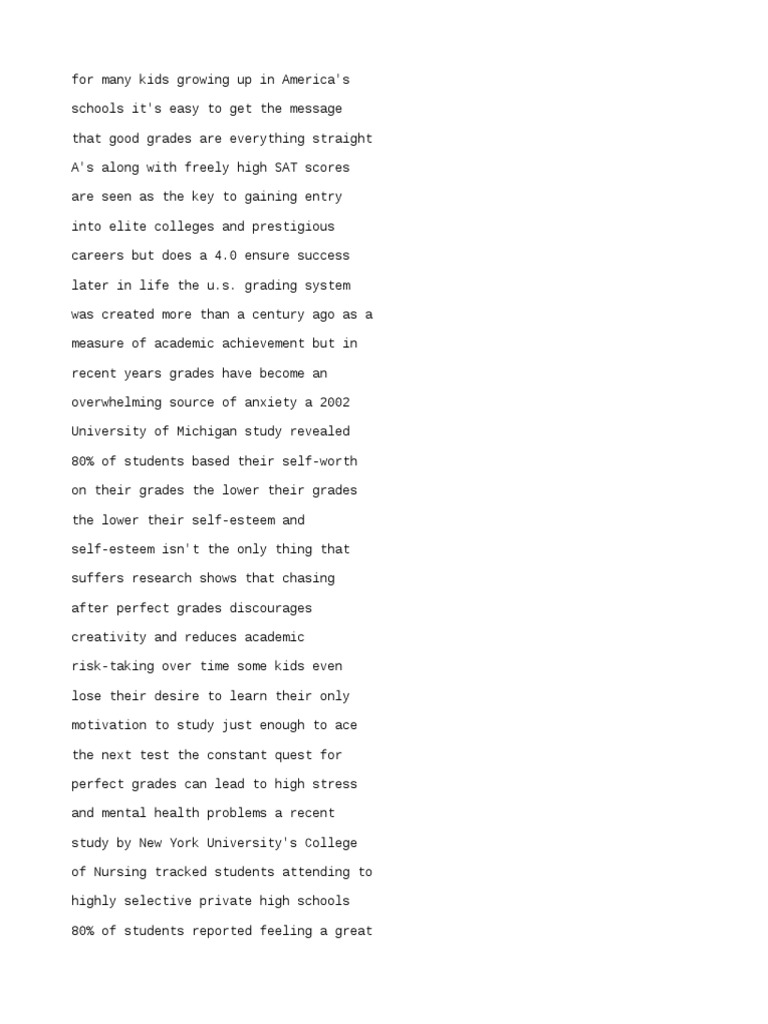 Why Perfect Grades Dont Matter Pdf Sat Test Assessment