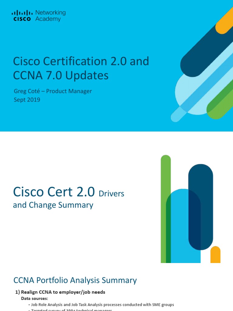 A New Streamlined Certification Program | PDF | Cisco Certifications ...