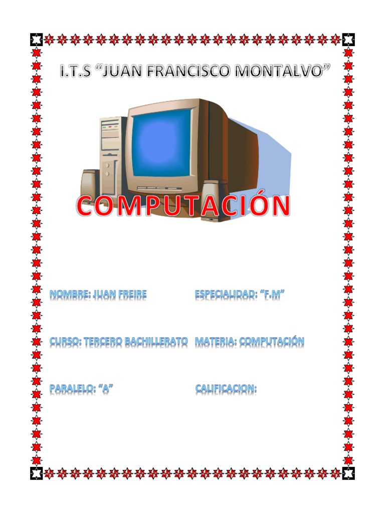 Caratula de Computacion | PDF | Crecimiento personal y profesional ...