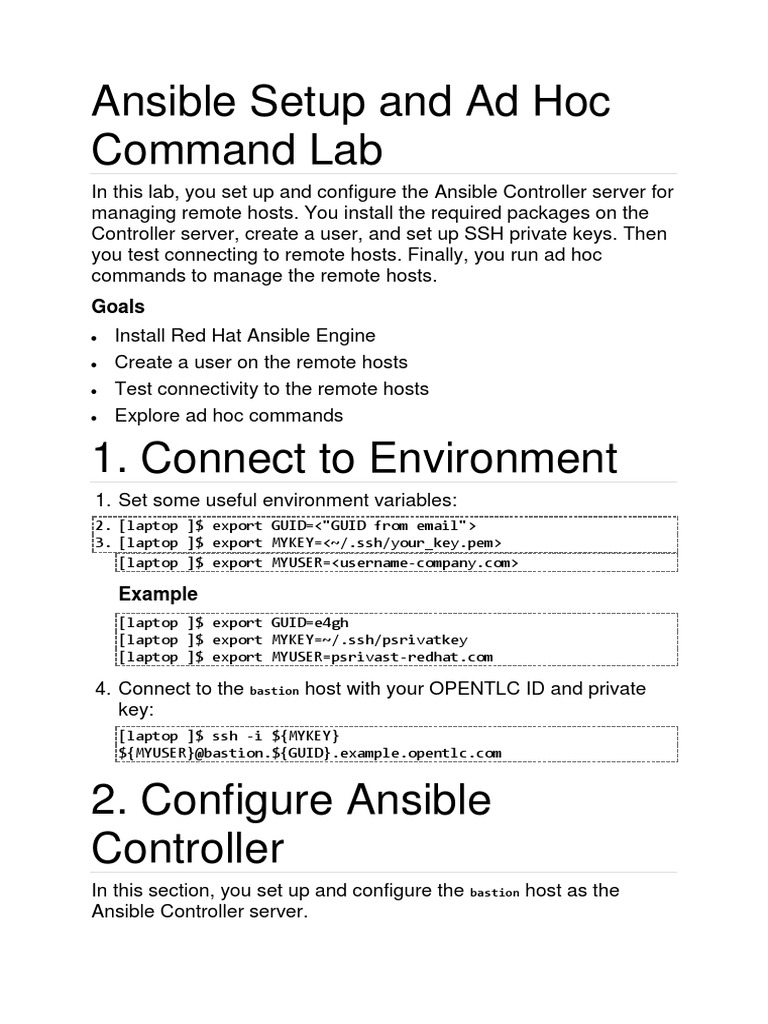 Ansible Lab Quick Learn Pdf Web Server Internet And Web