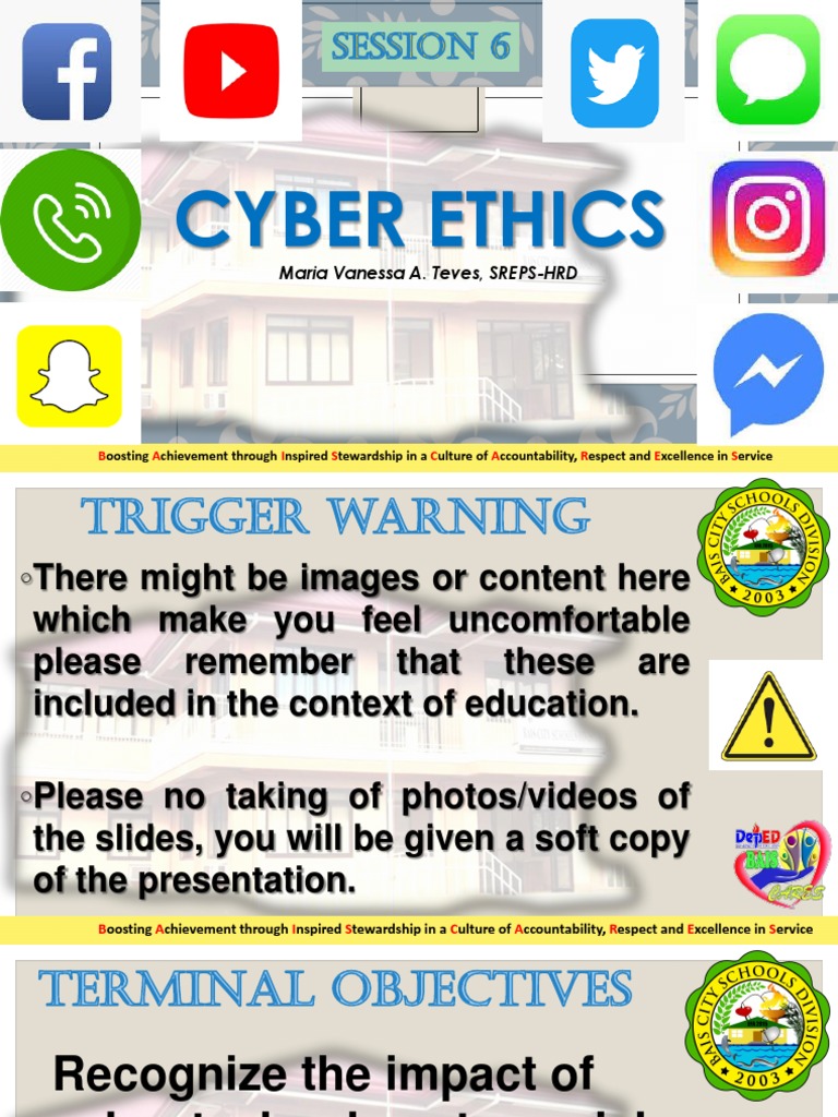 SESSION 6 CYBER ETHICS - PPT Final | PDF | Defamation | Criminal Law