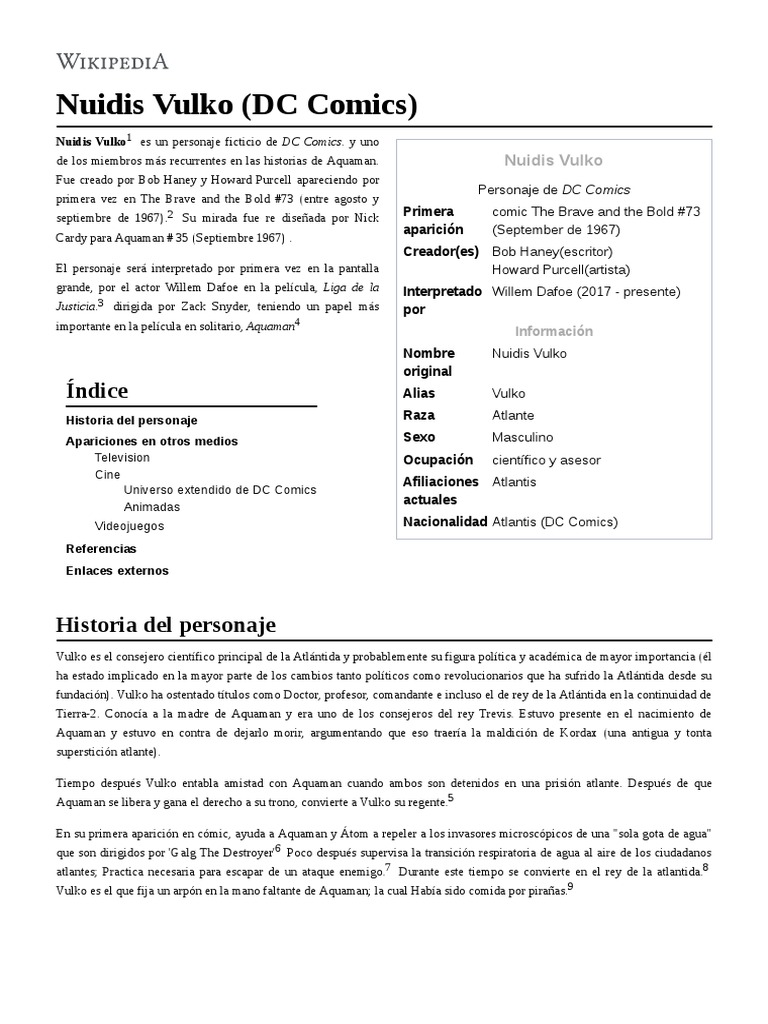 Nuidis Vulko (DC Comics) | PDF | DC comics Nuidis Vulko (DC Comics) | PDF | DC comics