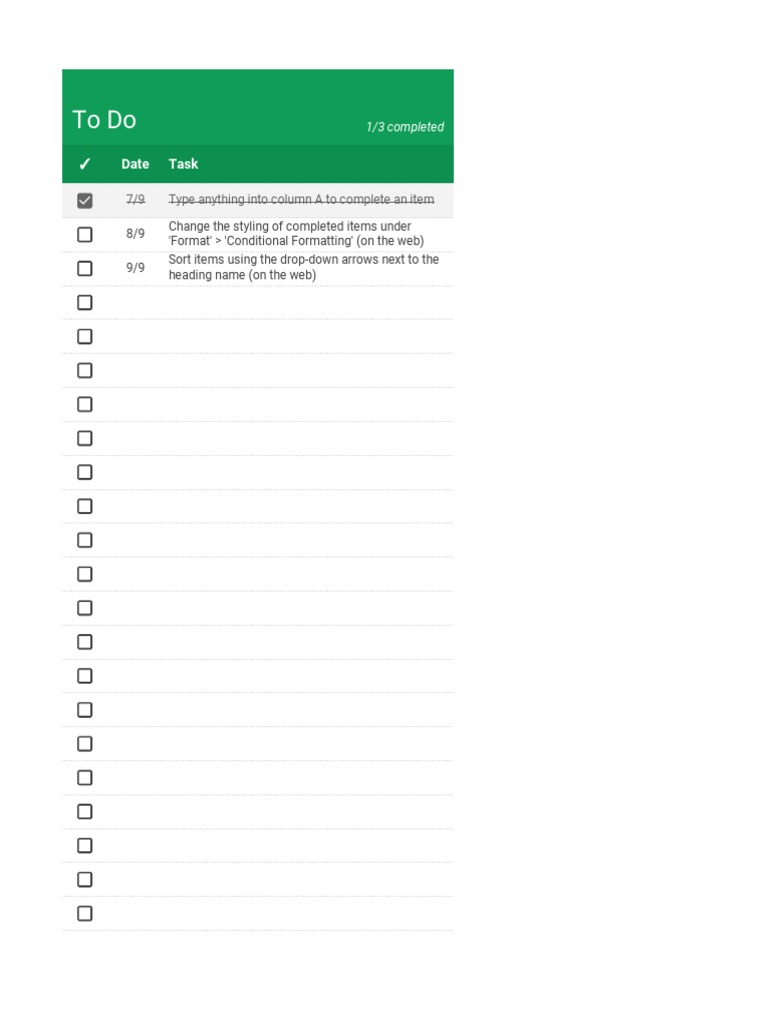 To-Do List PDF | PDF