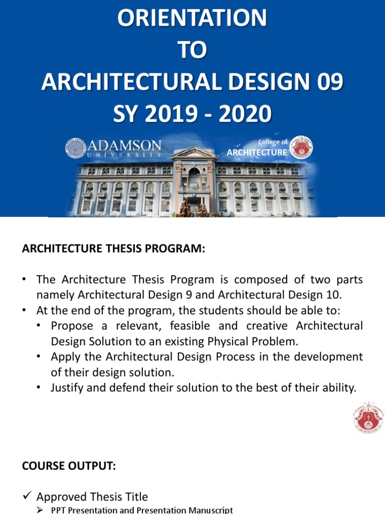 Orientation Design 09 - 2019 PDF | PDF | Thesis | Design