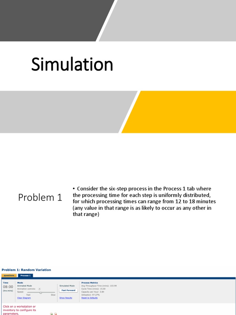 Simulation Finalll | PDF | Inventory | Buffer Solution
