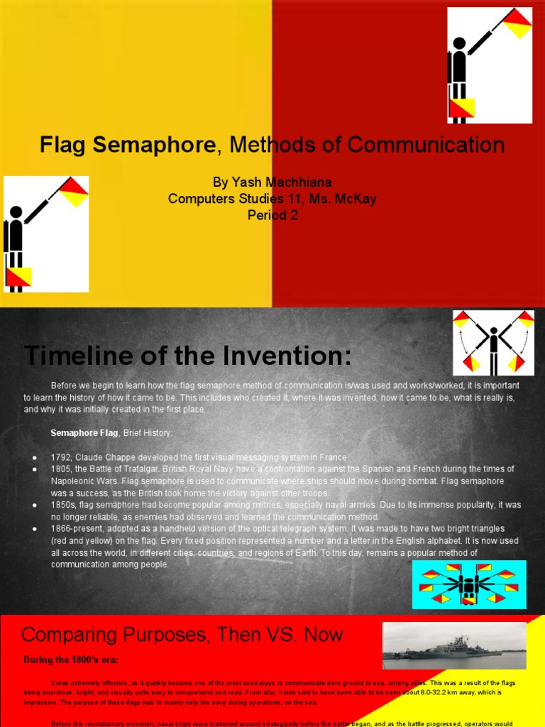 History of Flag Semaphore Communication | PDF | Flag | Navies