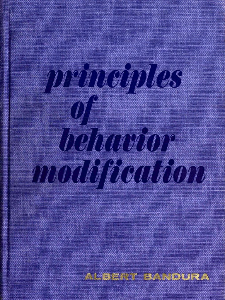 Principles of Behavior Modification | PDF | Deviance (Sociology ...