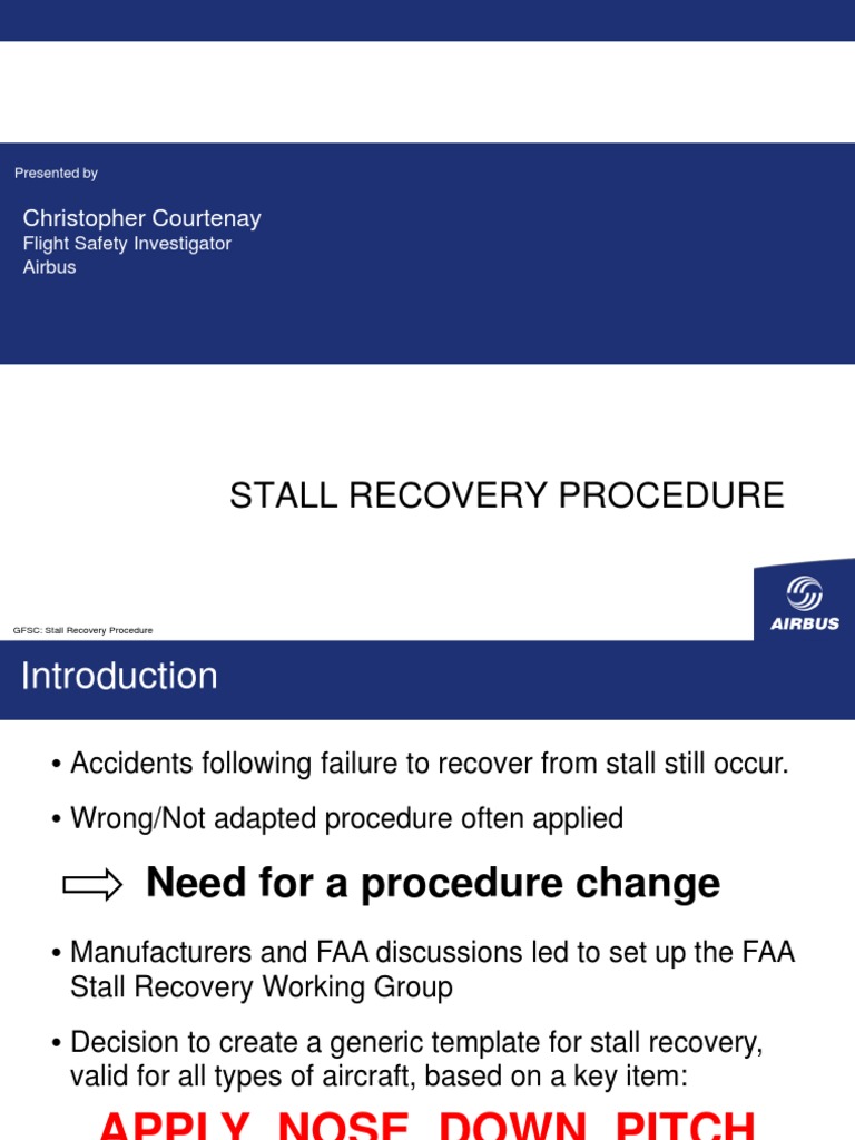 Airbus Stall Recovery Procedure Overview | PDF | Aircraft | Flight