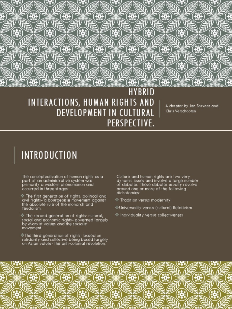 Culture and Human Rights | PDF | Human Rights | Relativism