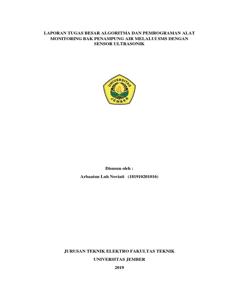 Alat Monitoring Air Berbasis SMS | PDF