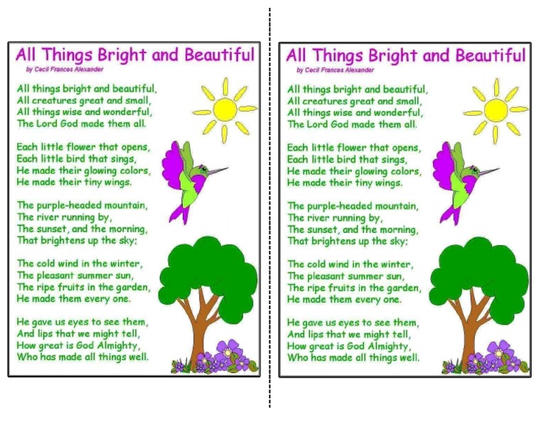 All Things Bright and Beautiful Sample | PDF