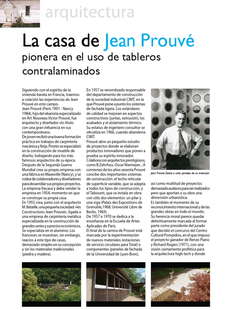 Jean Prouve - Nancy House | PDF | Medios de arte | Ingeniería de ...