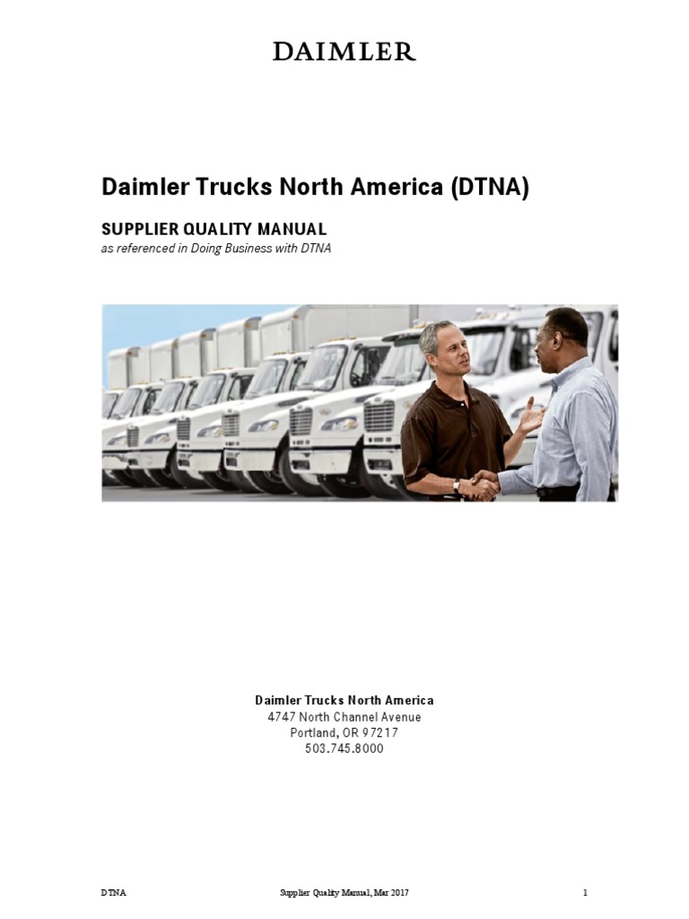 Daimler Supplier Quality Manual SQM, Mar 2017 | PDF | Packaging And ...