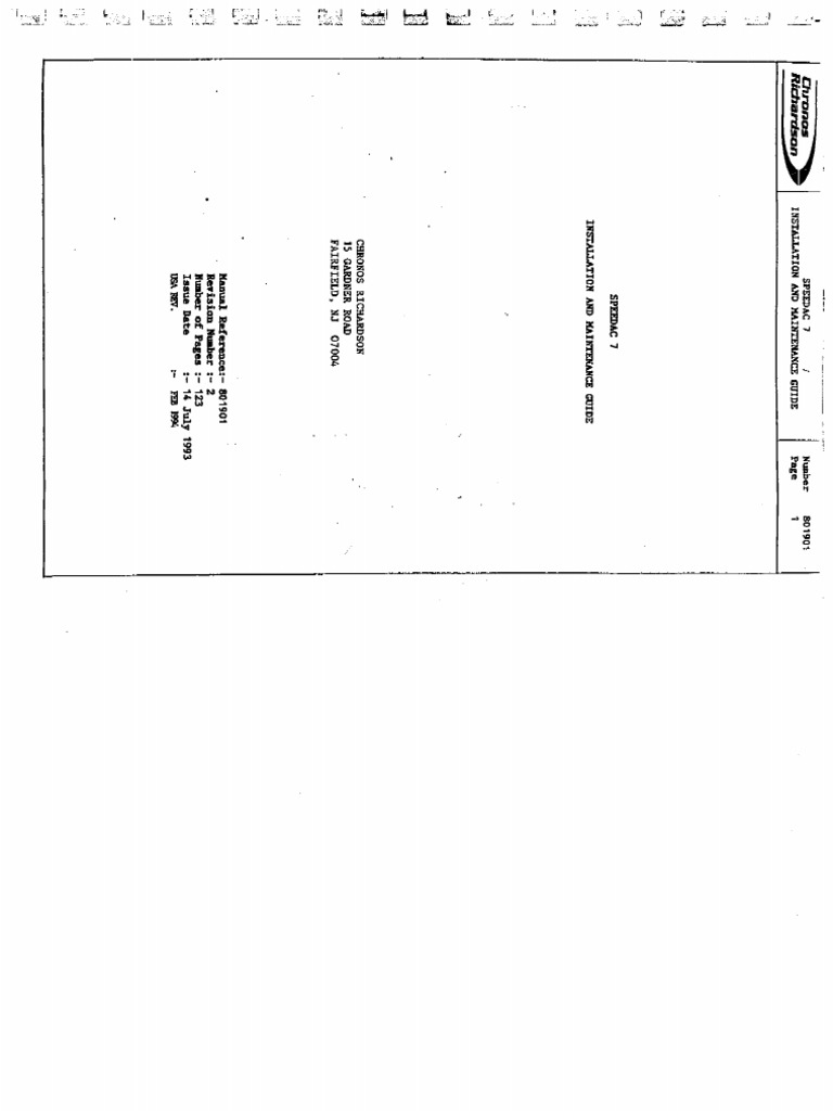 SpeedAC 7 Install & Maint PDF | PDF