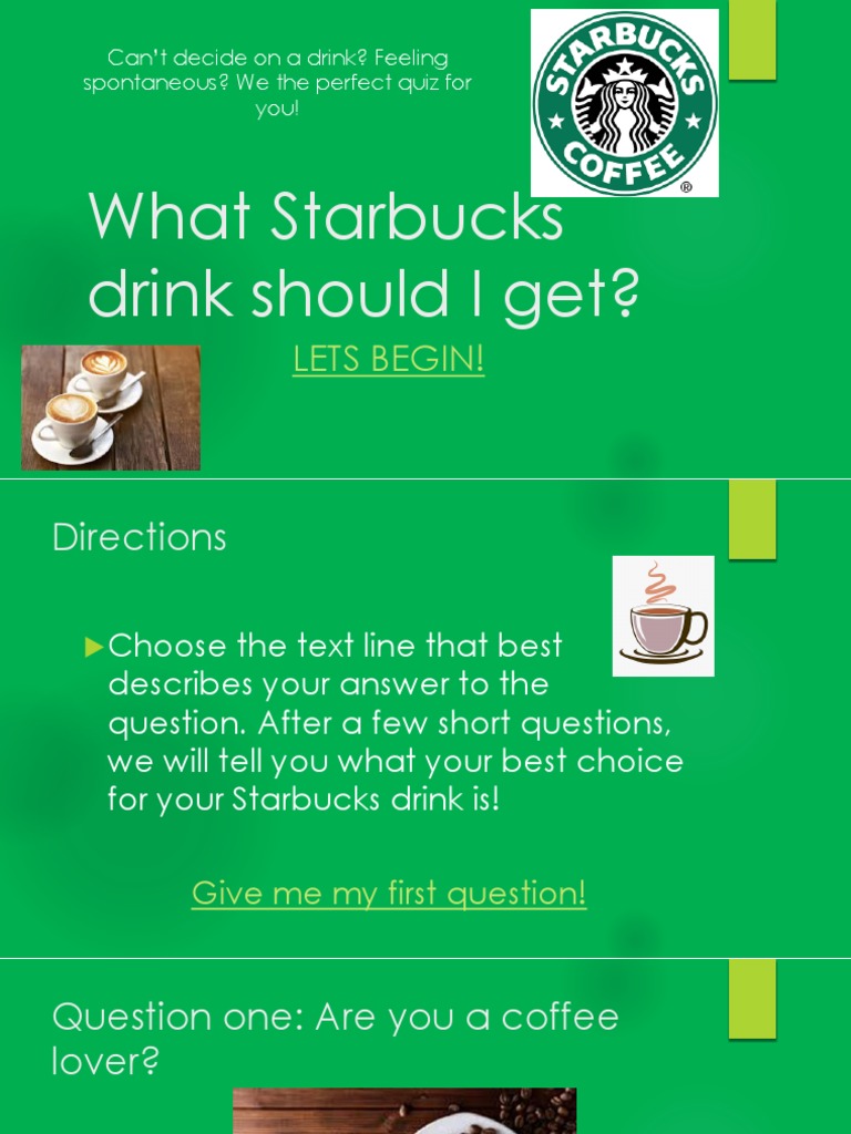 Starbucks Quiz | PDF | Drink | Coffee