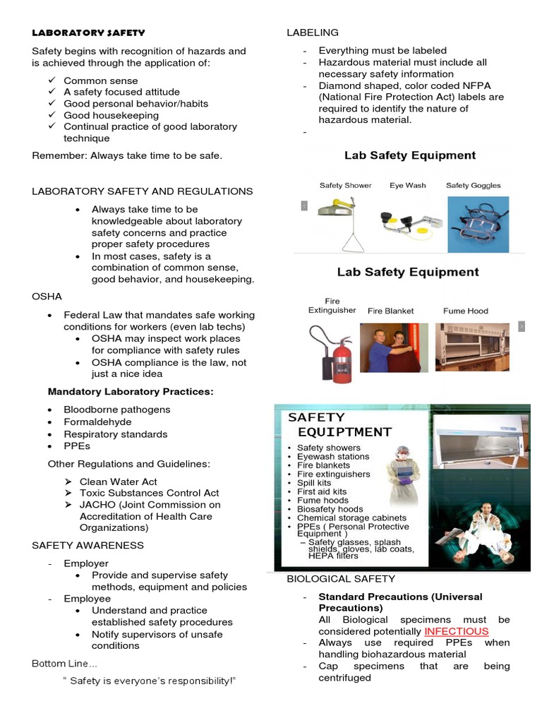 Laboratory Safety | PDF | Laboratories | Safety