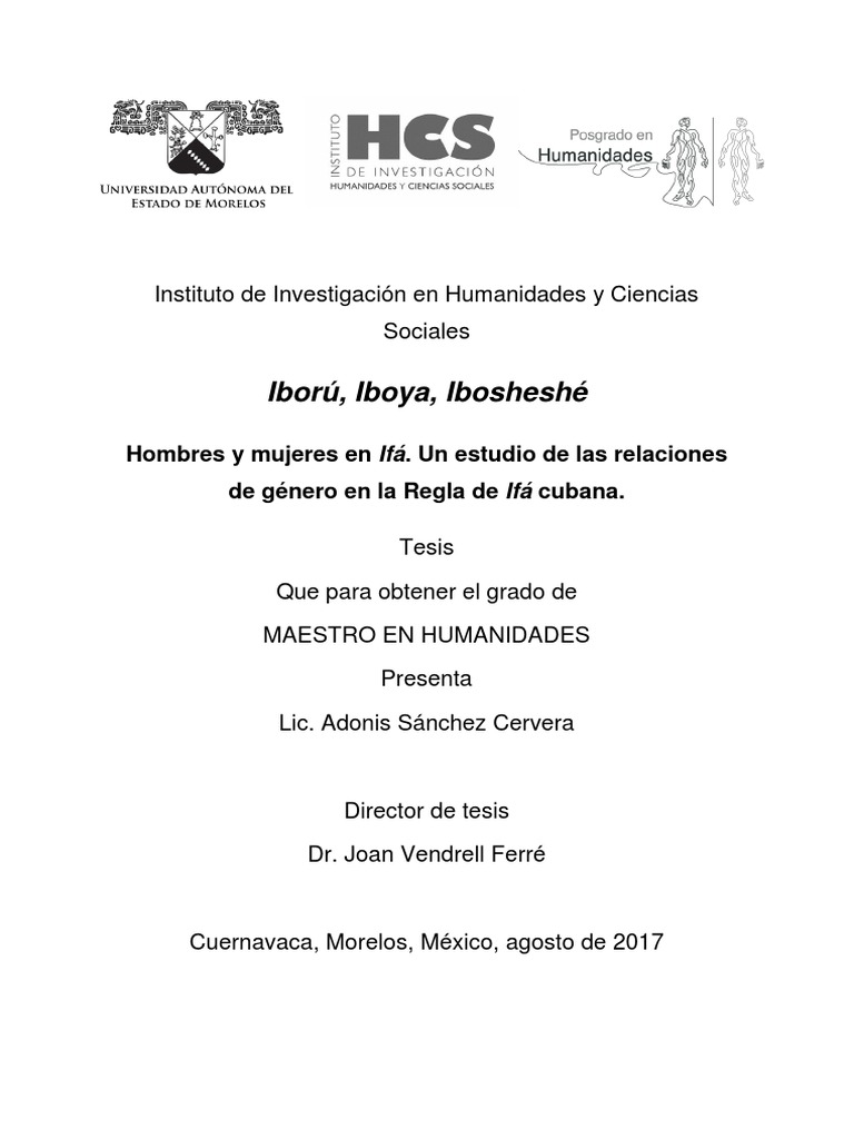 Iboru Iboya Ibosheshe Hombres y Mujeres | PDF | Cuba | Hermenéutica