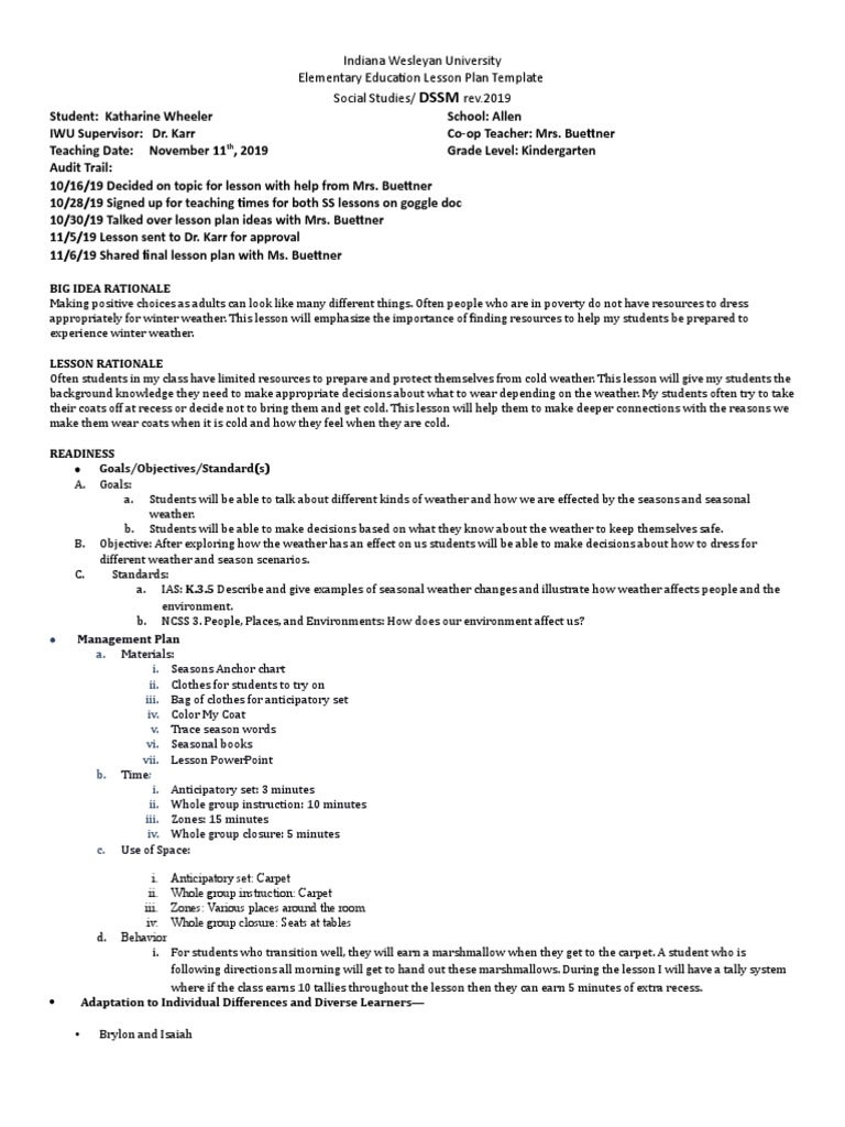 Dressing for Seasonal Weather | PDF | Lesson Plan | Learning