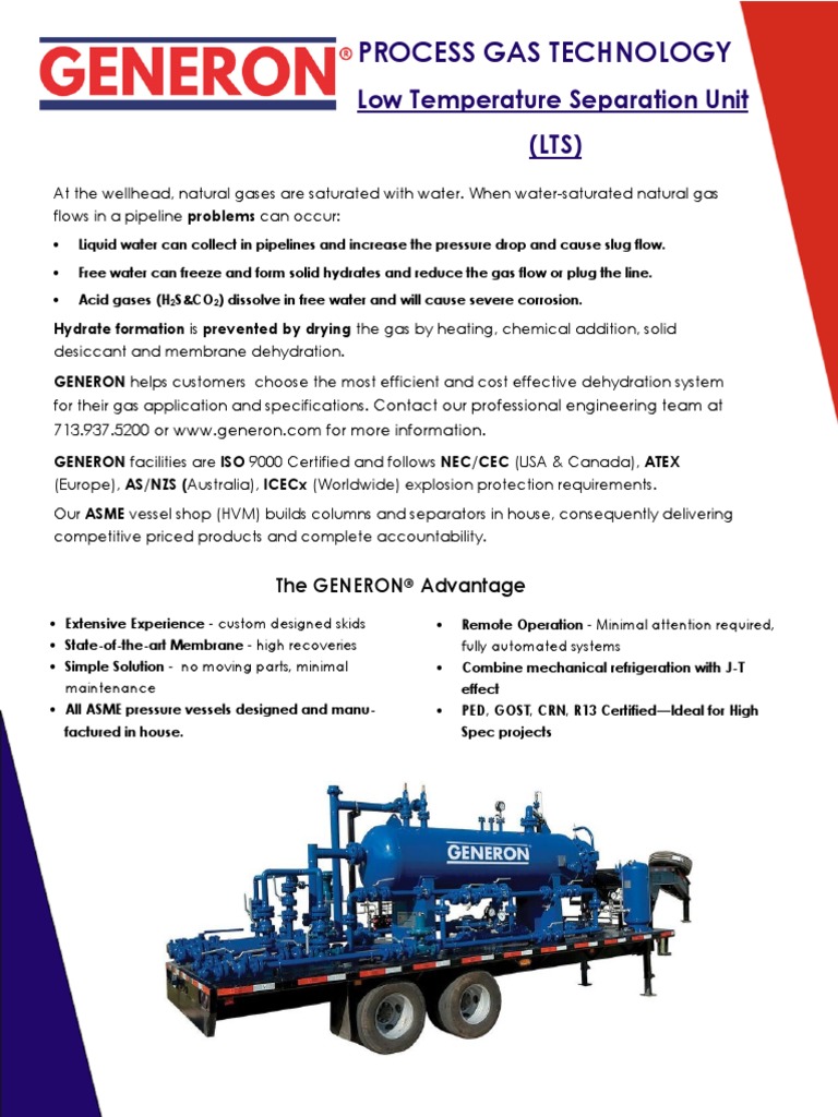 Low Temp Separation Unit PDF | PDF | Gases | Chemical Engineering