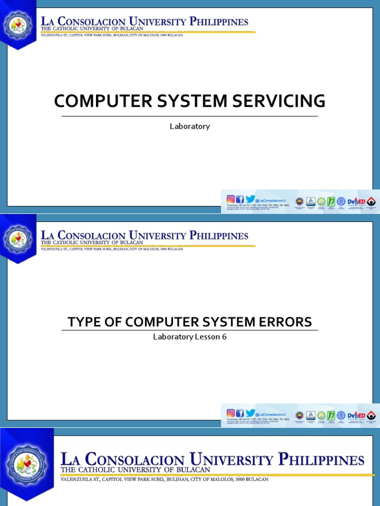 Lesson 6 Types of Computer System Errors | PDF | Operating System ...