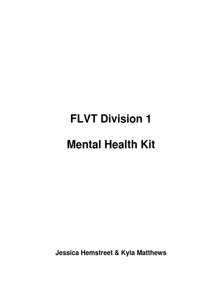 Mental Health Resources | PDF | Mental Health | Anxiety Disorder