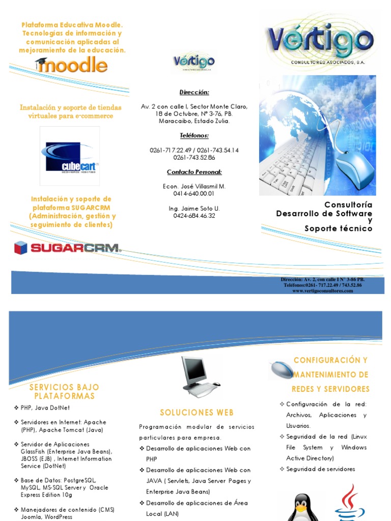 Triptico Vertigo | PDF | Servidor de aplicaciones | Php