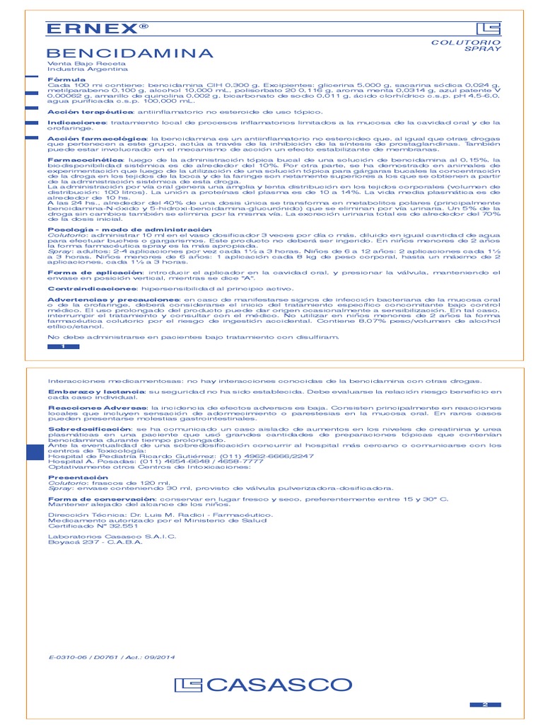 Ernex | PDF | Droga anti-inflamatoria libre de esteroides ...