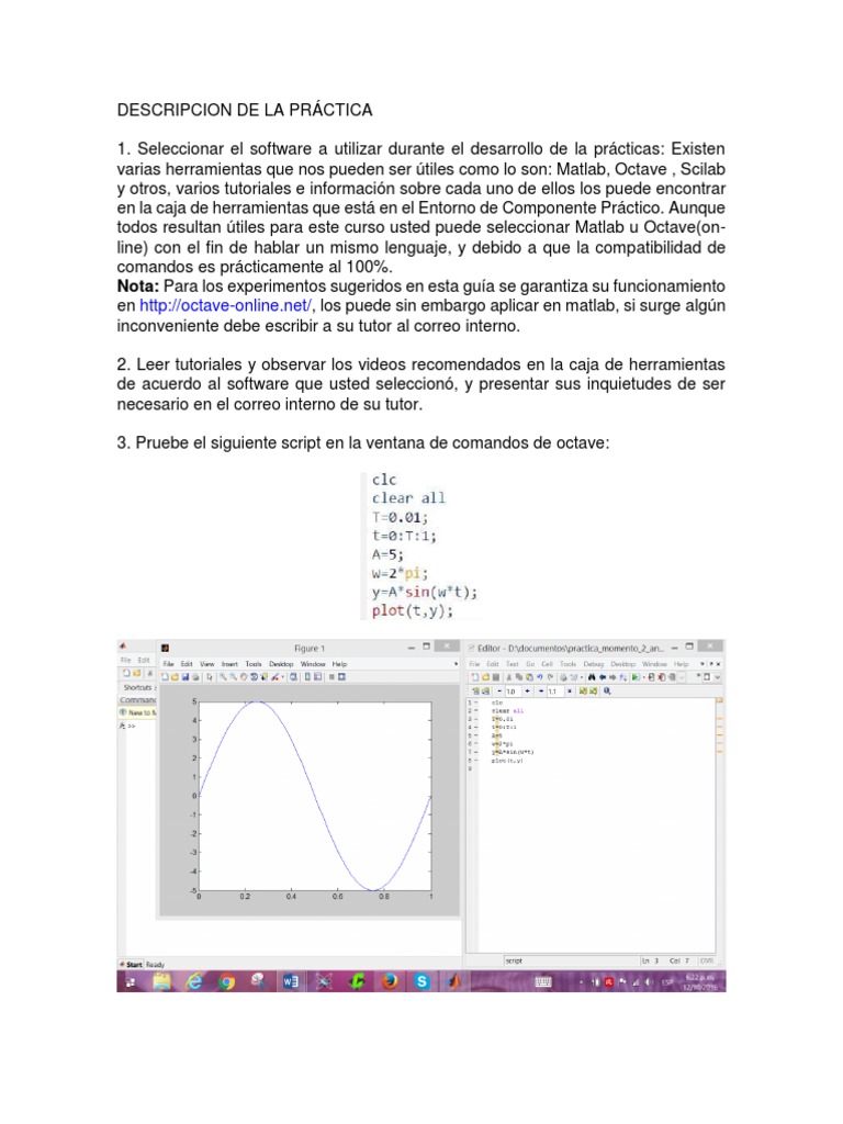 Practica de Señales y Sistemas | PDF | Matlab | Olas