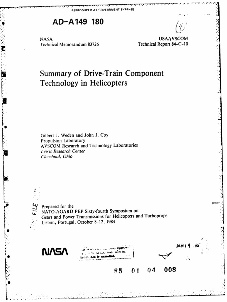 Helicopter Drive Train | PDF | Transmission (Mechanics) | Gear