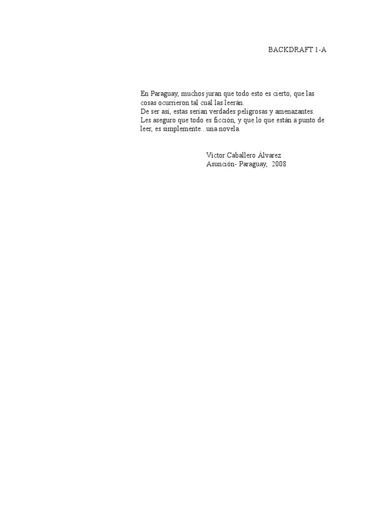 Backdraft 1-A | PDF | Paraguay | Argentina