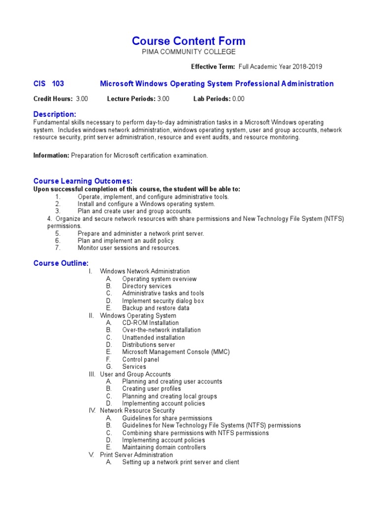 Cis 103 | PDF | Operating System | Microsoft Windows