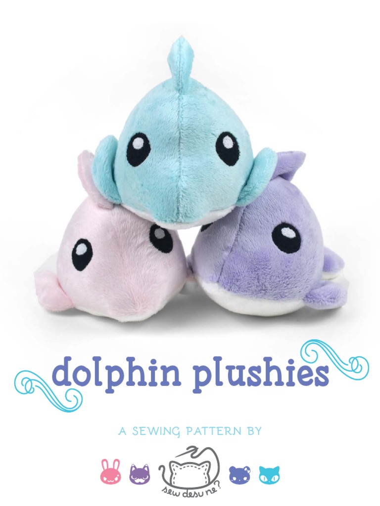Dolphin Plush Sewing Pattern1 | PDF | Sewing | Appliqué