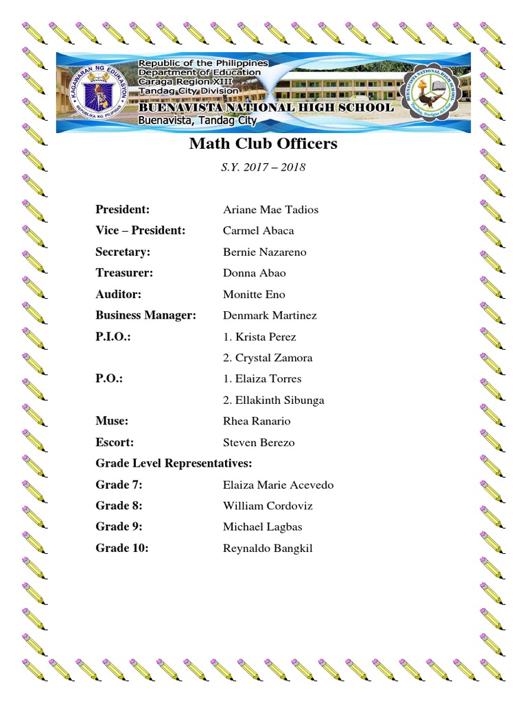 Math Set of Officers | PDF