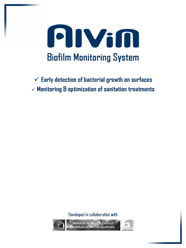 Alvim Biofilm Monitoring System | PDF | Biofilm | Bacteria