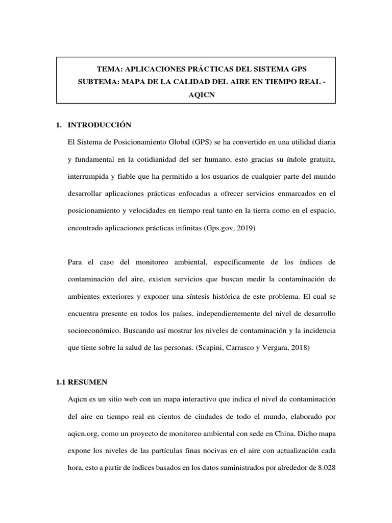 Aqicn-Mapa de La Calidad Del Aire en Tiempo Real | PDF | La ...