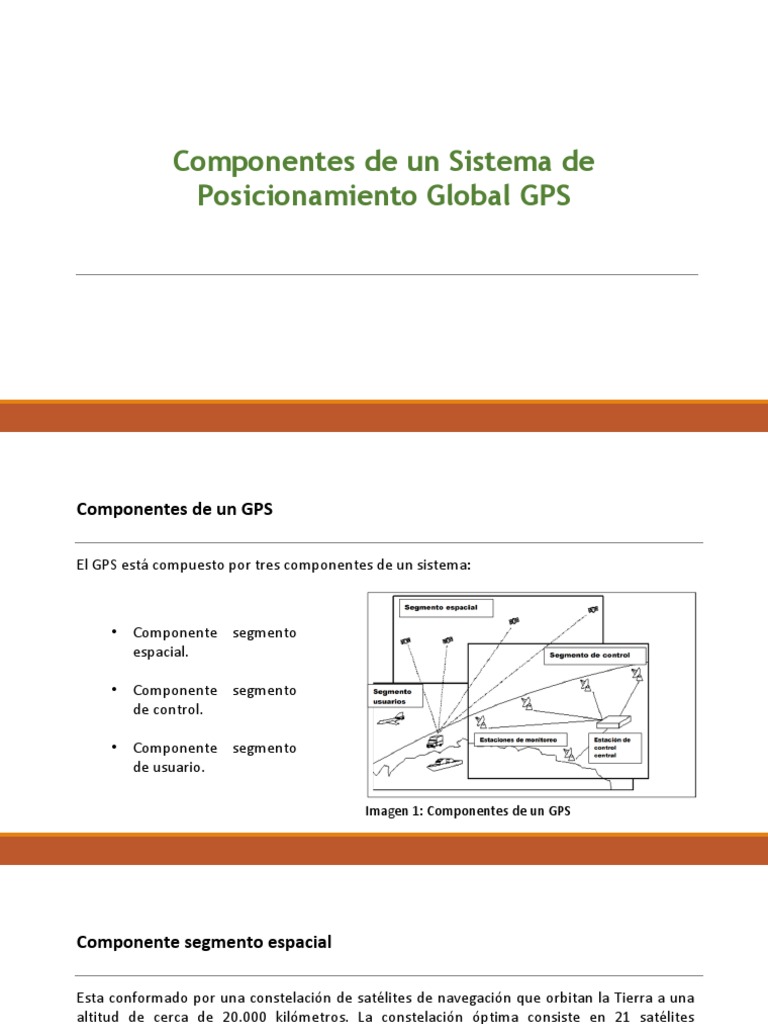 Componentes del Sistema GPS | PDF | Sistema de Posicionamiento Global ...