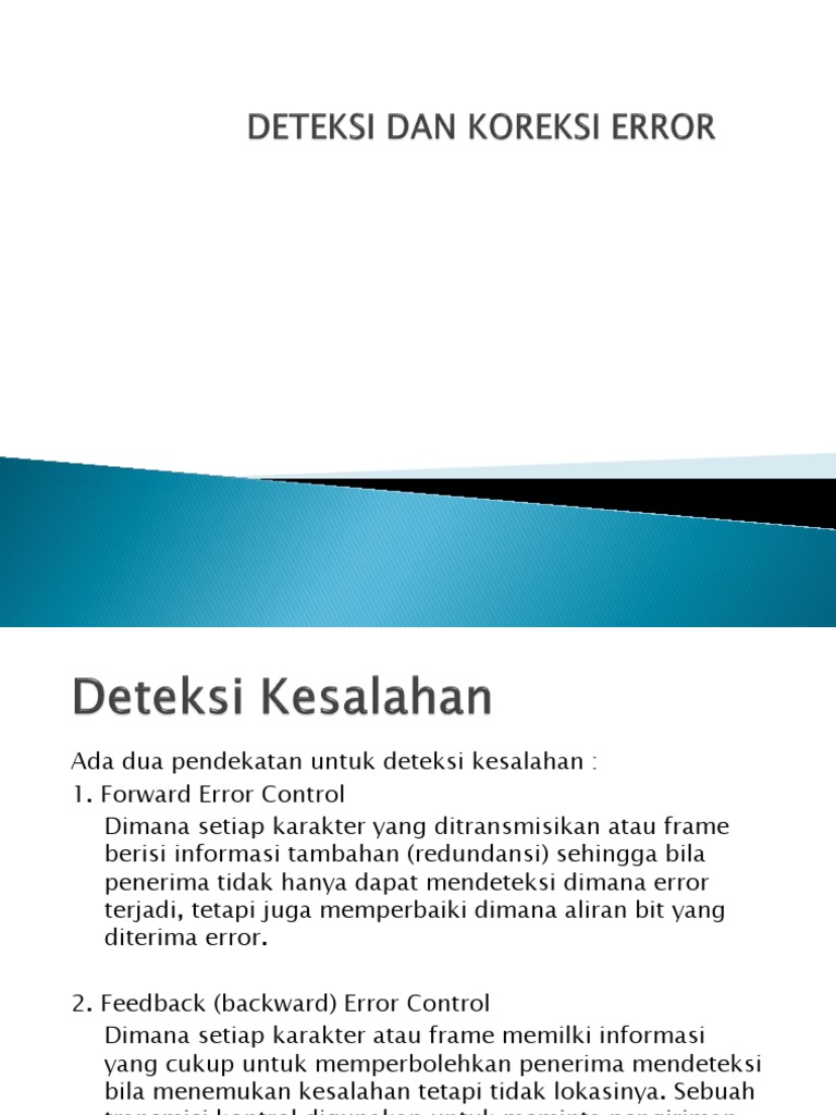 Deteksi Kesalahan | PDF