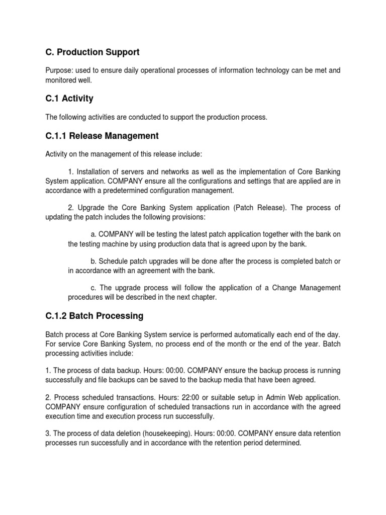 SOP | PDF | Disaster Recovery | Backup