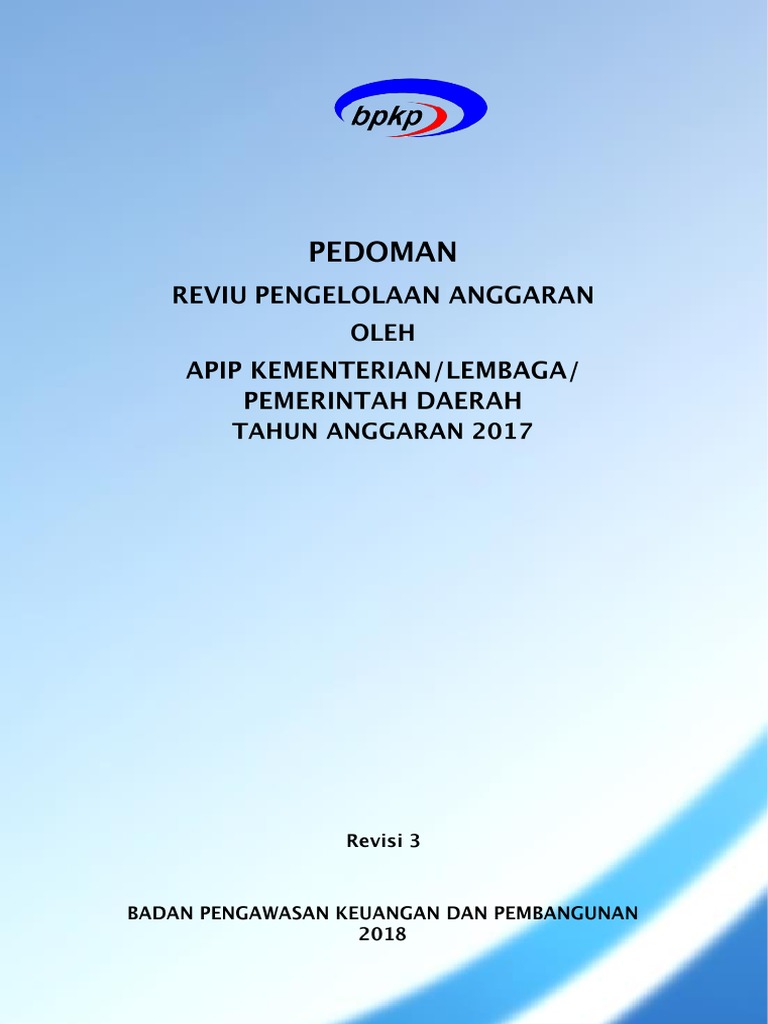 Pedoman Reviu Penyerapan Anggaran | PDF | Bisnis