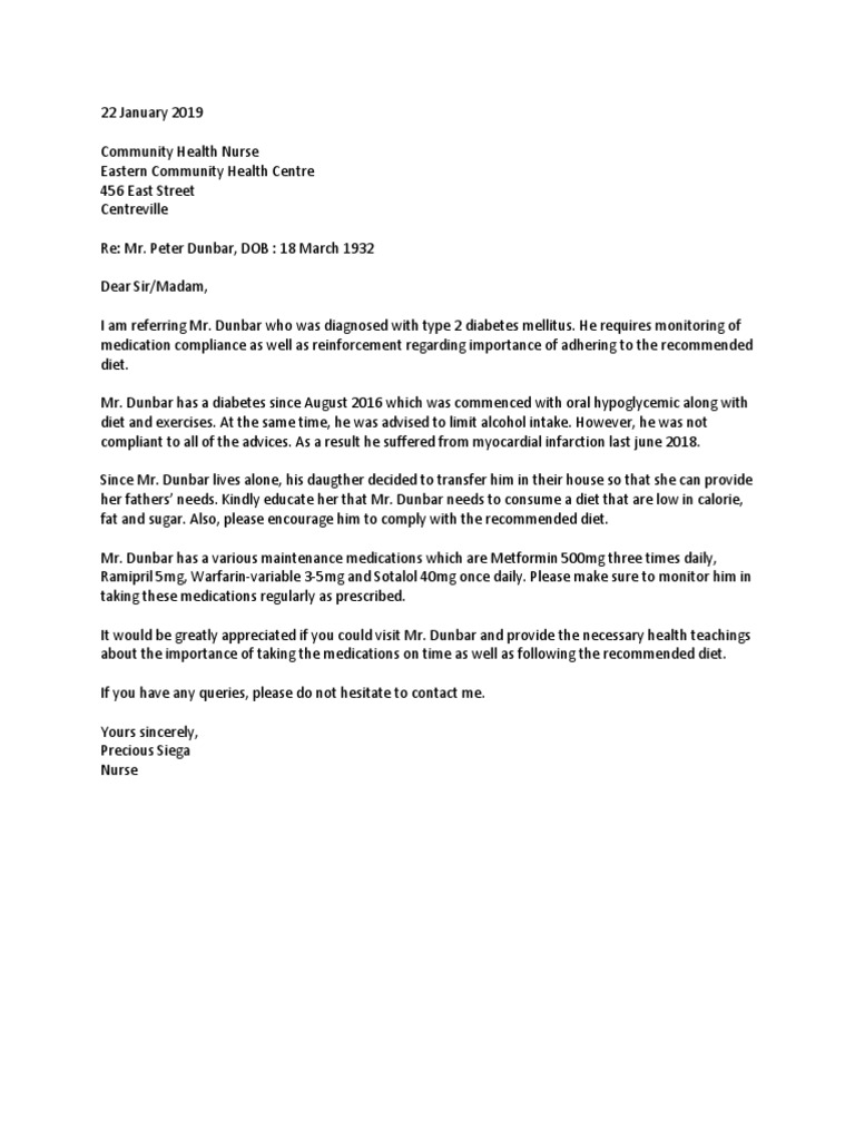 Oet Letter | PDF