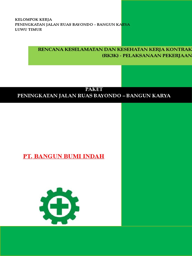 Pra RK3 Konstruksi Jalan Aspal Paket Ii | PDF