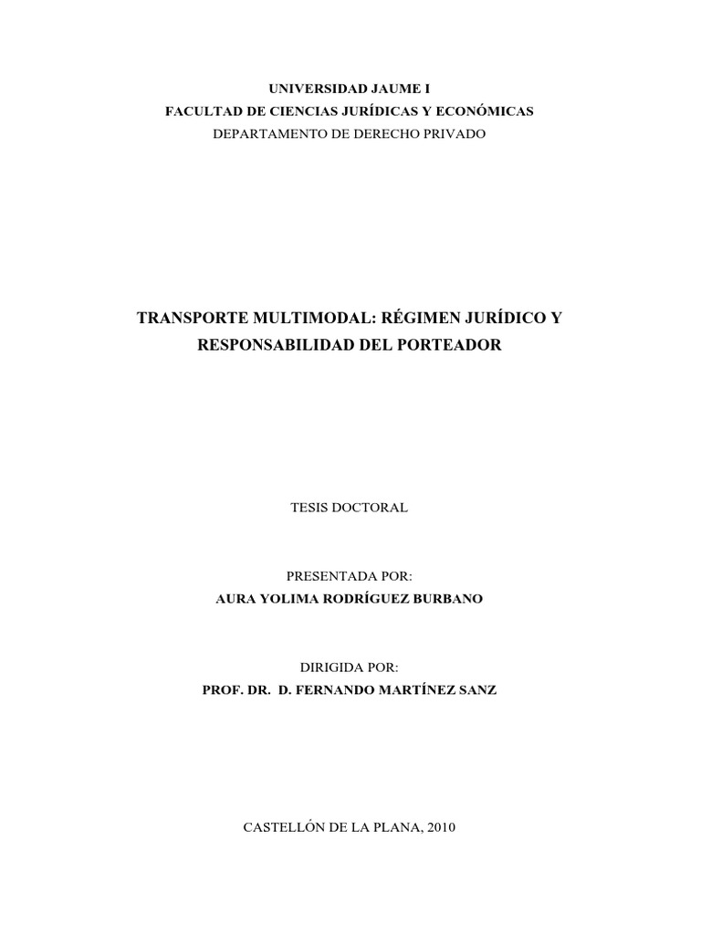 Contrato Multimodal | PDF | Transporte | Transporte Intermodal de Carga