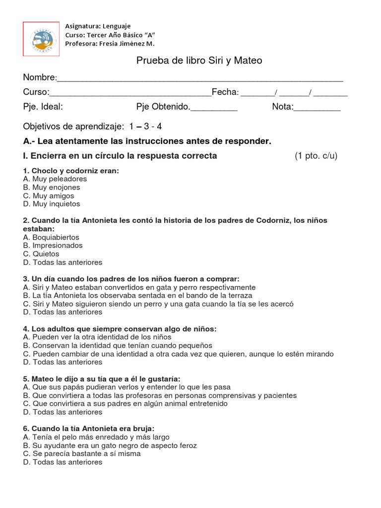 Prueba Siri y Mateo | PDF