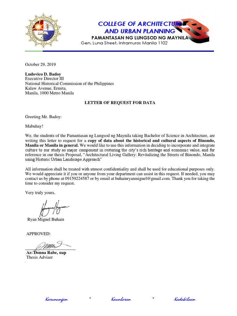 Letter | PDF | Manila | Metro Manila