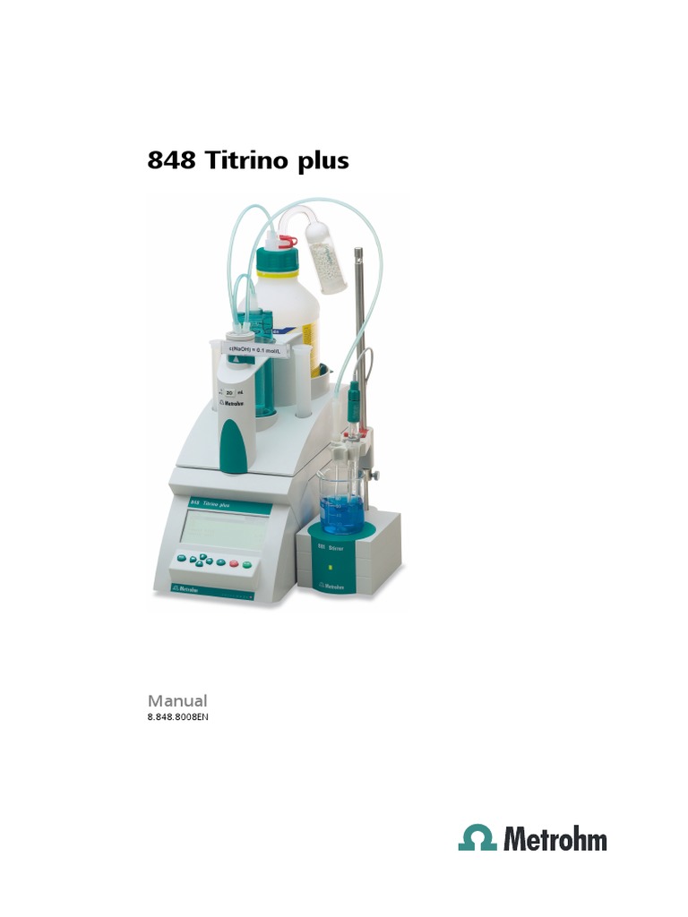 848 Titrino Plus Manual | PDF | Usb | Electrical Connector