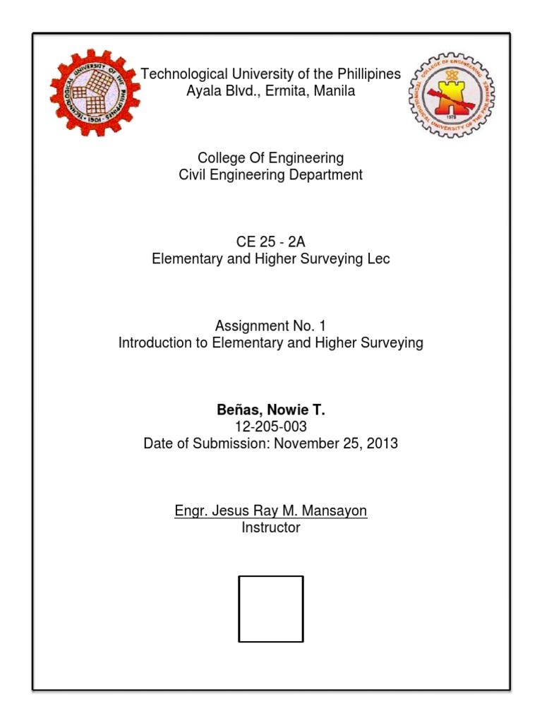 Introduction To Elementary and Higher Surveying - 2013-2014 | PDF ...