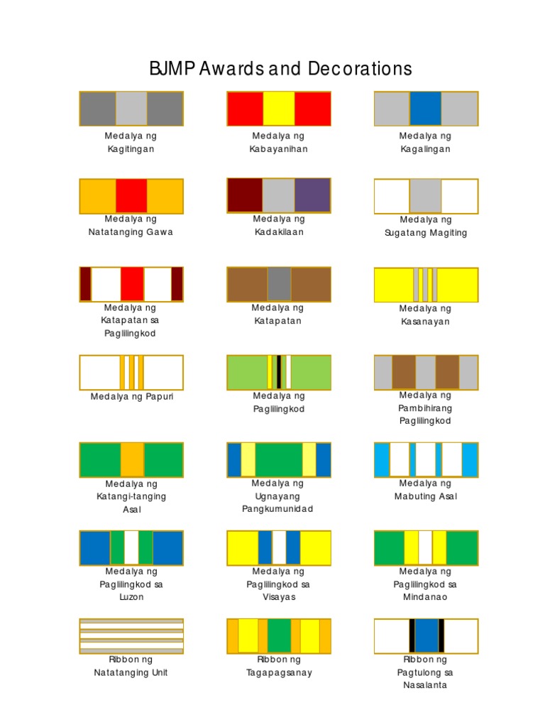 Bj Mp Medals awards